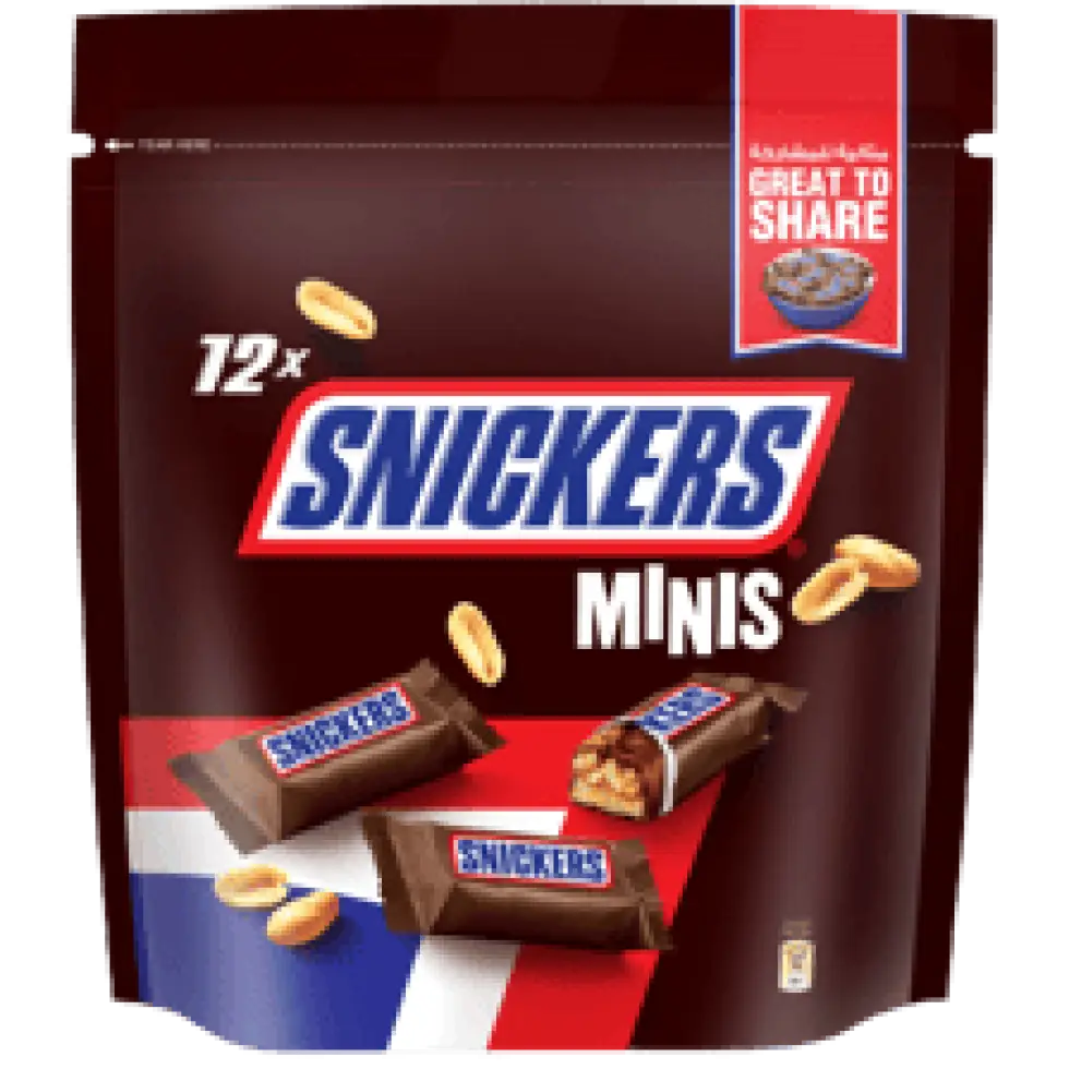 Snickers Minis Chocolate 12pcs 180g - welcome to food gallery