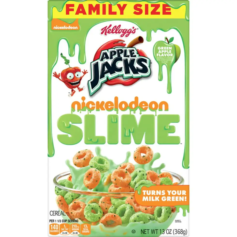 Kellogg's Apple Jacks Nickelodeon Slime Cereal 368g - welcome to food ...