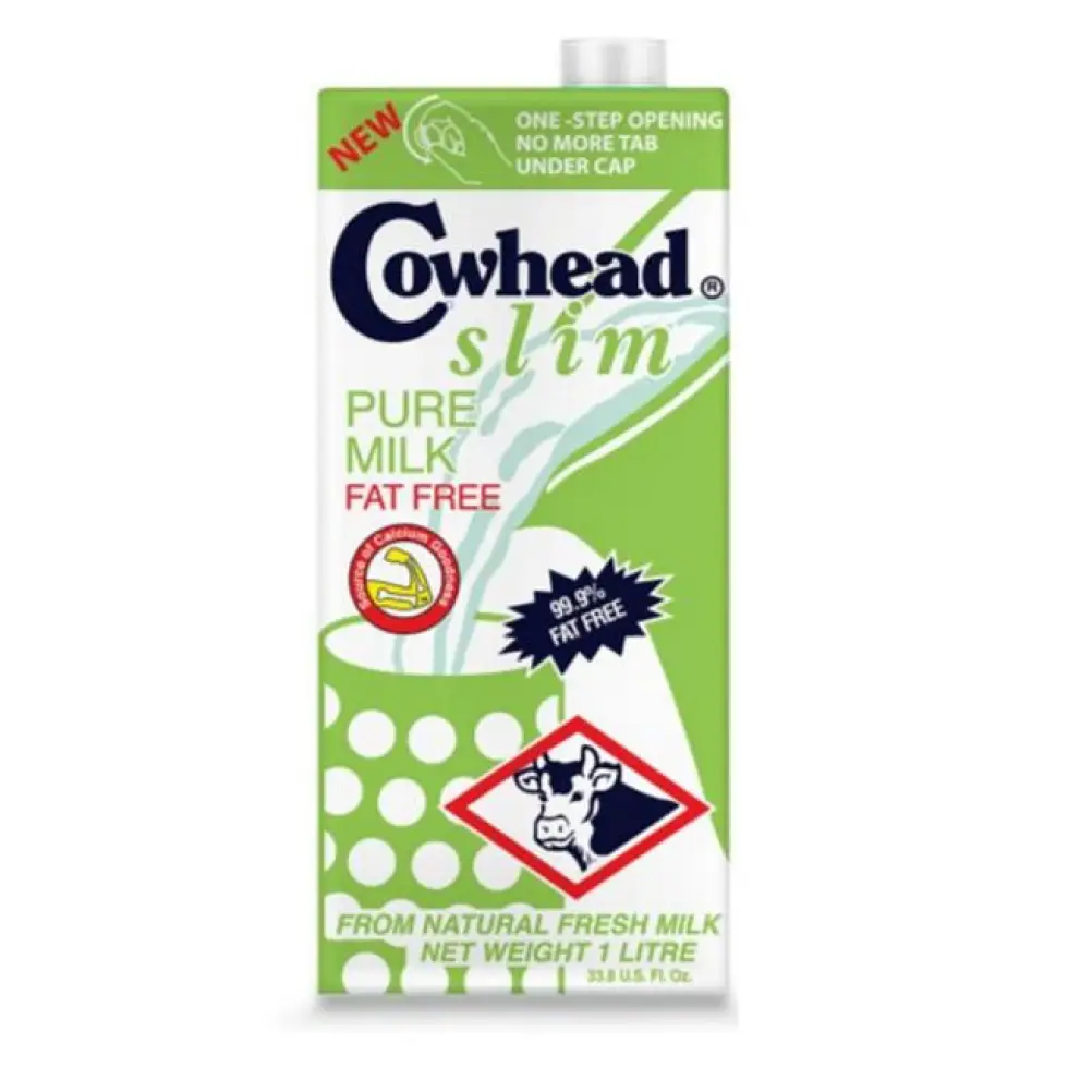 Cowhead Slim Pure Milk Fat Free 1Litre - welcome to food gallery