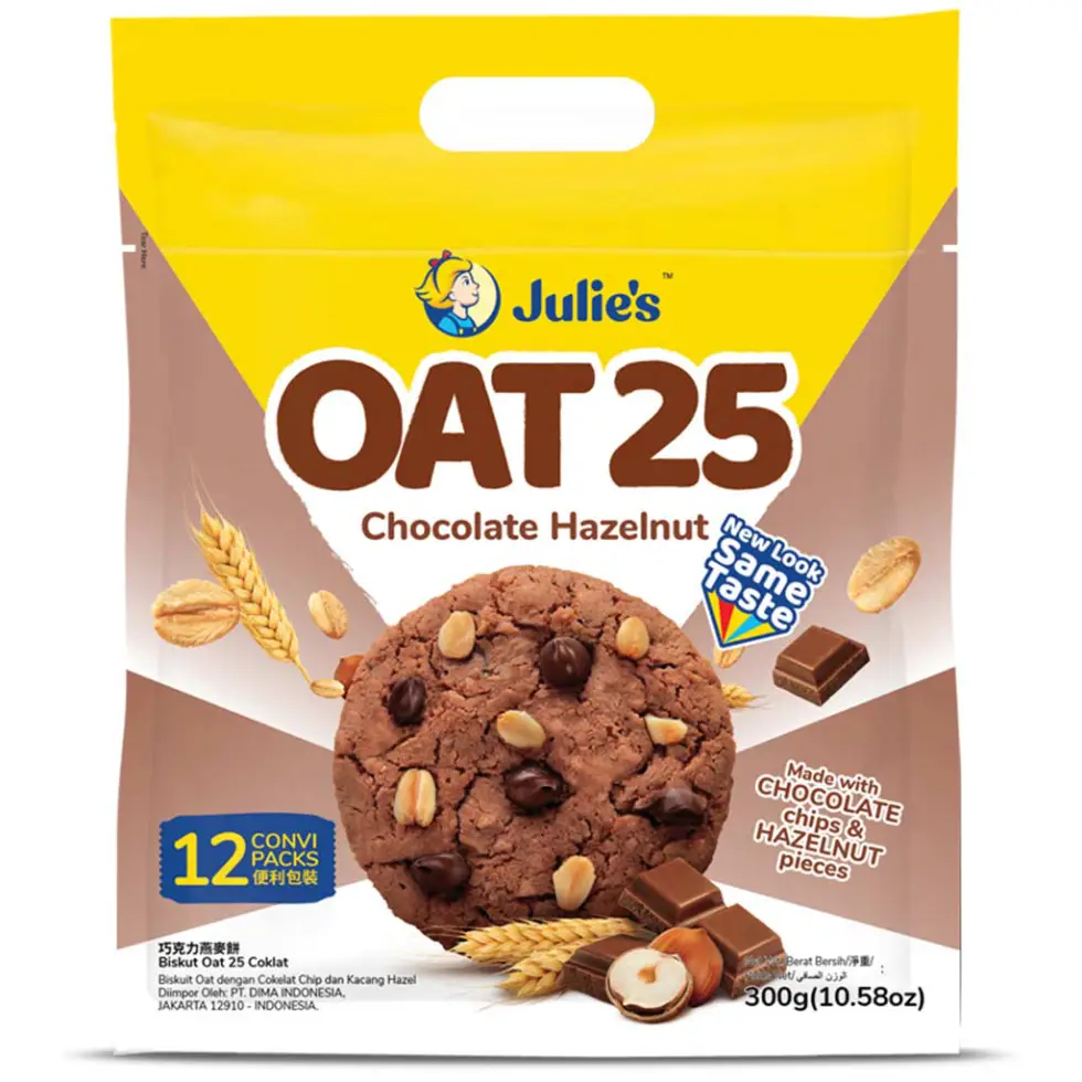 Julie's Oat 25 Chocolate Hazelnut Cookies 300g - welcome to food gallery