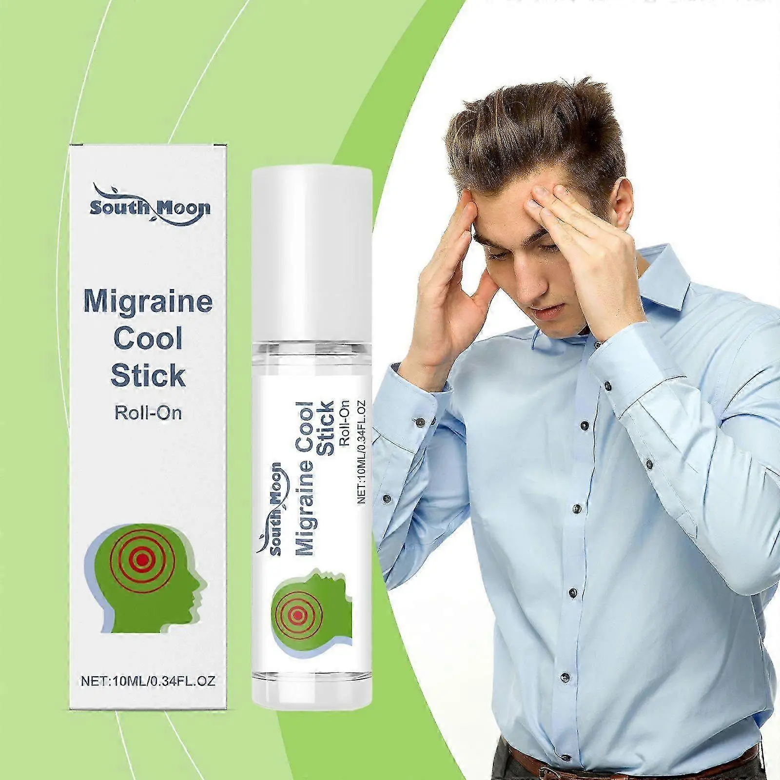 South Moon Migraine Cool Stick Natural Relief Roll - nmartbd.com