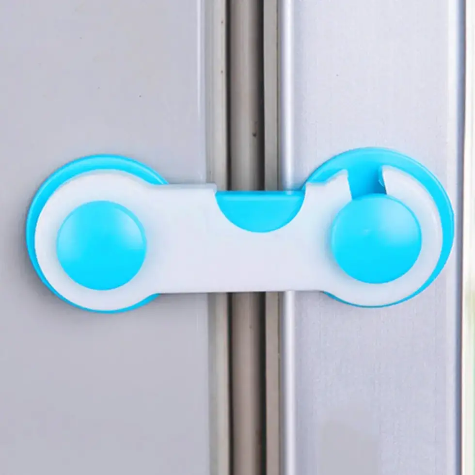 4 Pieces ABS Plastic Home Door Drawer Safety Lock Children Kids Protect ...
