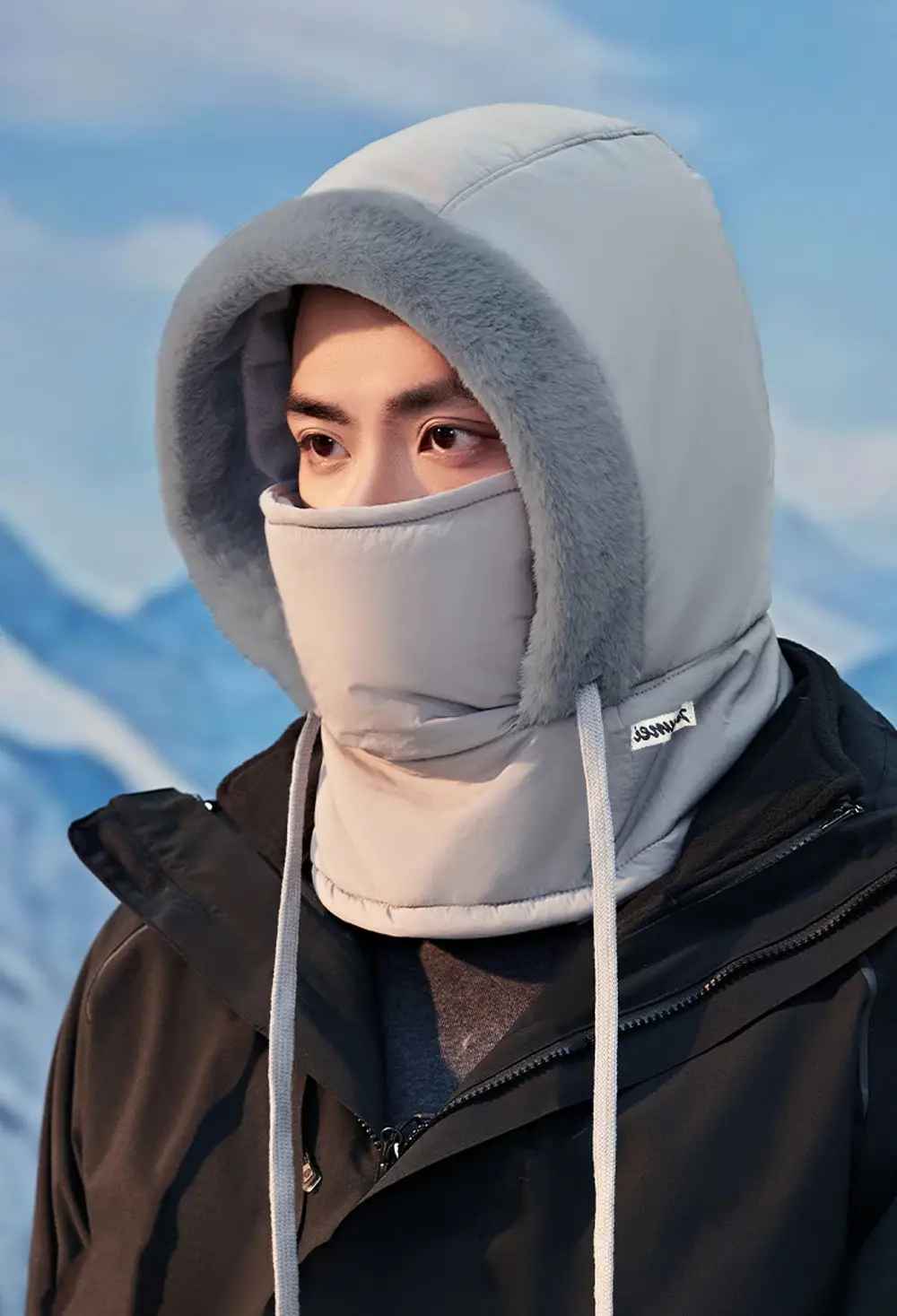 Winter Thick Warm Windproof Hat with Ear Flaps - [Ash Color] - nmartbd.com