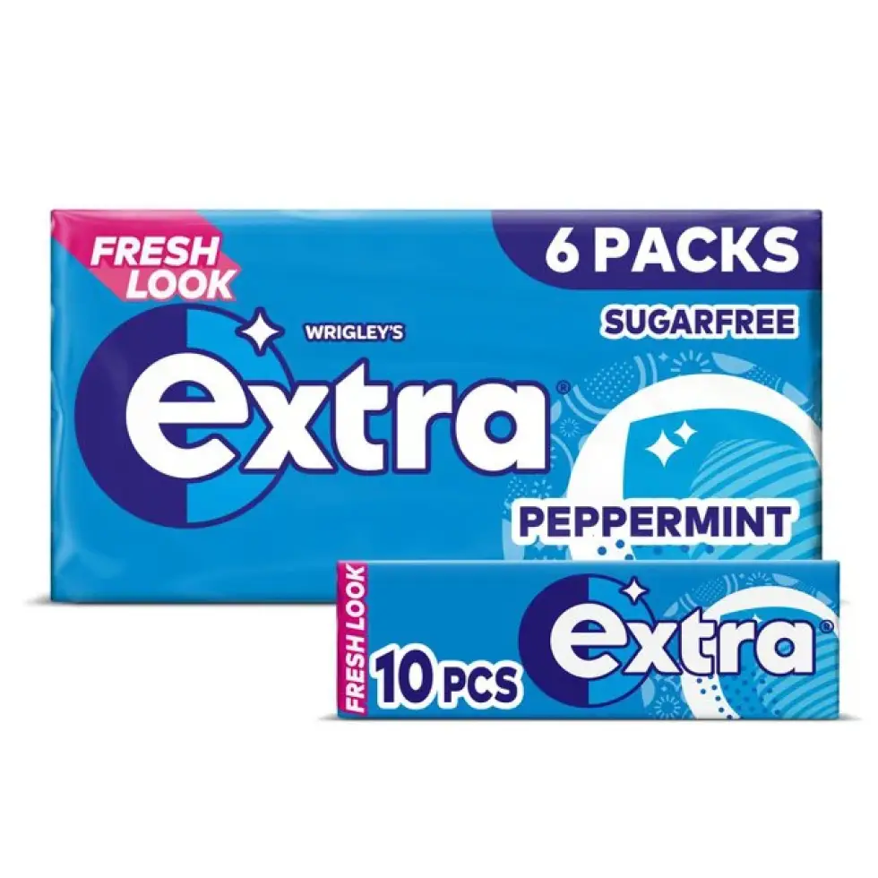 Extra Peppermint Sugarfree Chewing Gum Multipack 6 per pack - teddybearbd