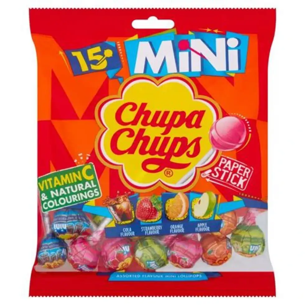 Chupa Chups Mini 15 Lollipops 90g - teddybearbd.com