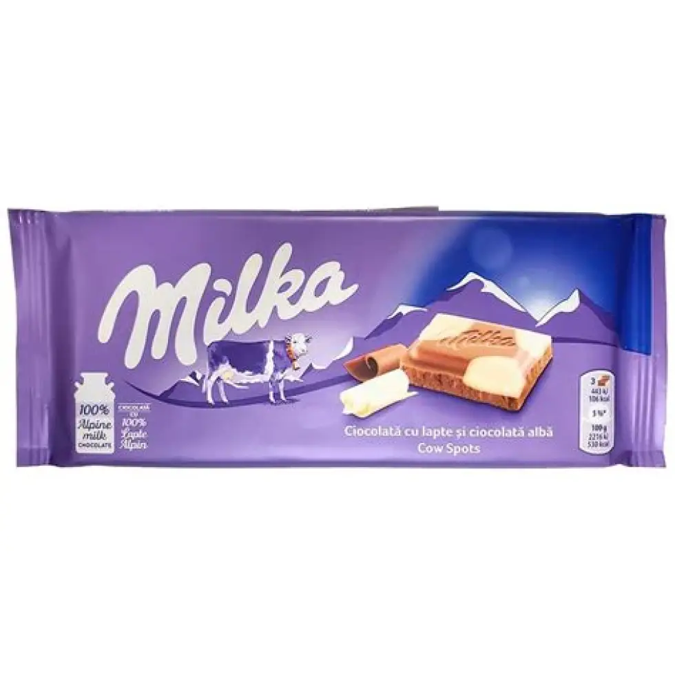 Milka Cow Spots Chocolate 100g - teddybearbd.com