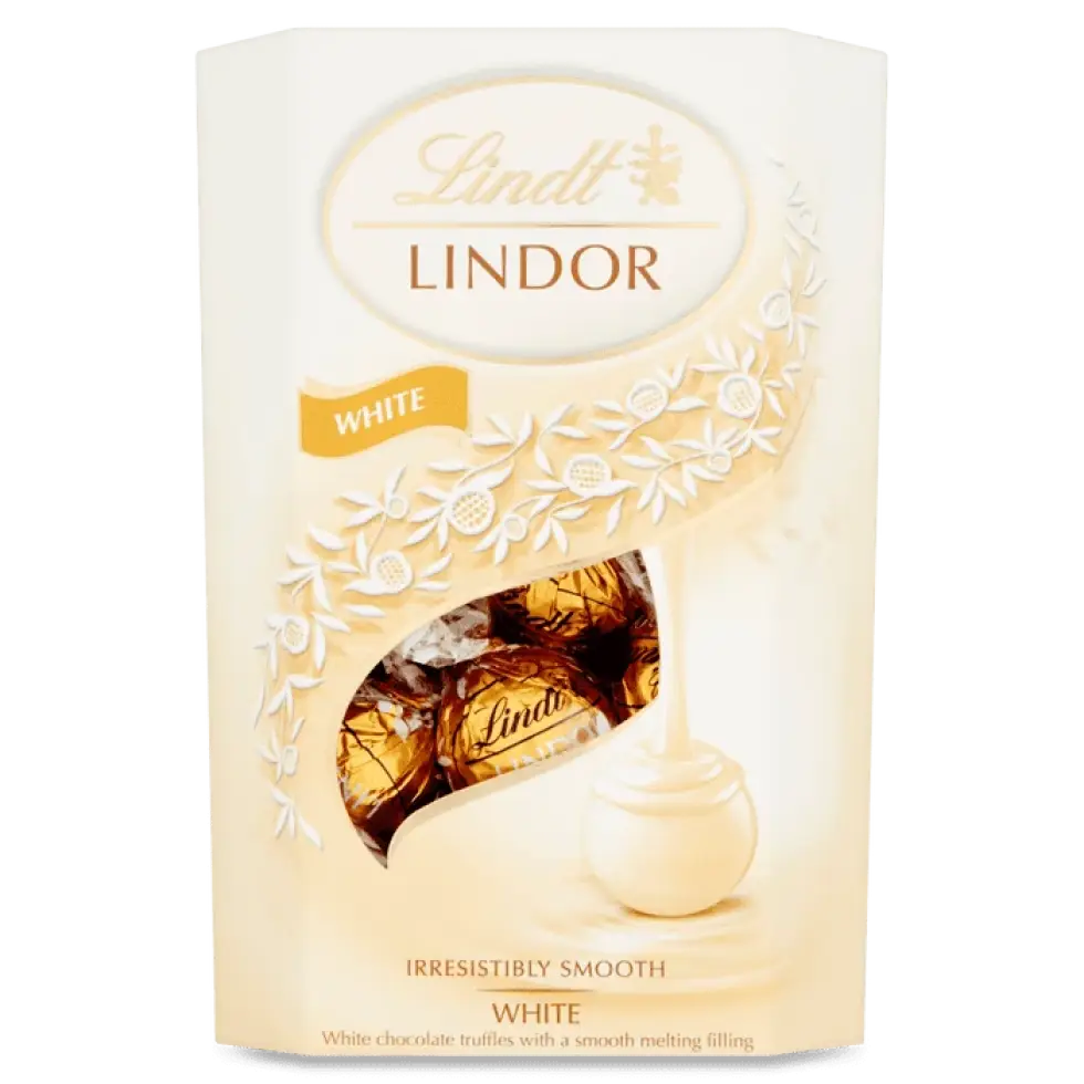 Lindt Lindor White Chocolate 200g - teddybearbd.com