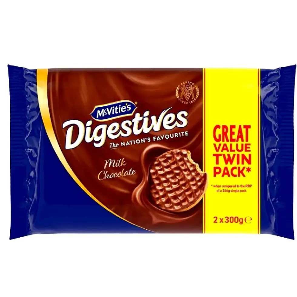 Mcvities Digestives Milk Chocolate Biscuit 2x300g - TeddyBear BD