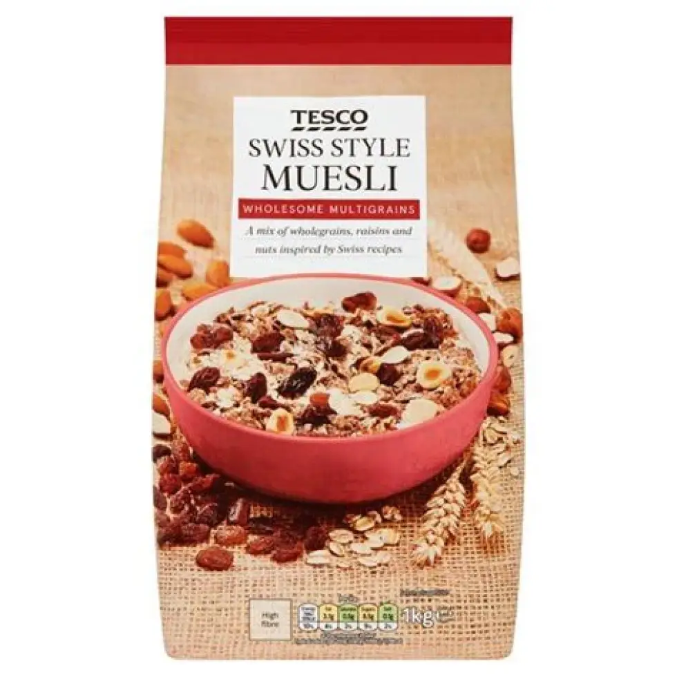 Tesco Swiss Style Muesli 1kg - TeddyBear BD