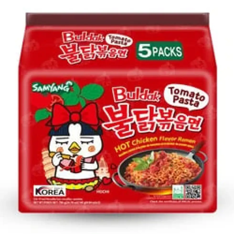 Samyang Buldak Tomato Pasta Chicken Flavor Ramen 700g - teddybearbd.com