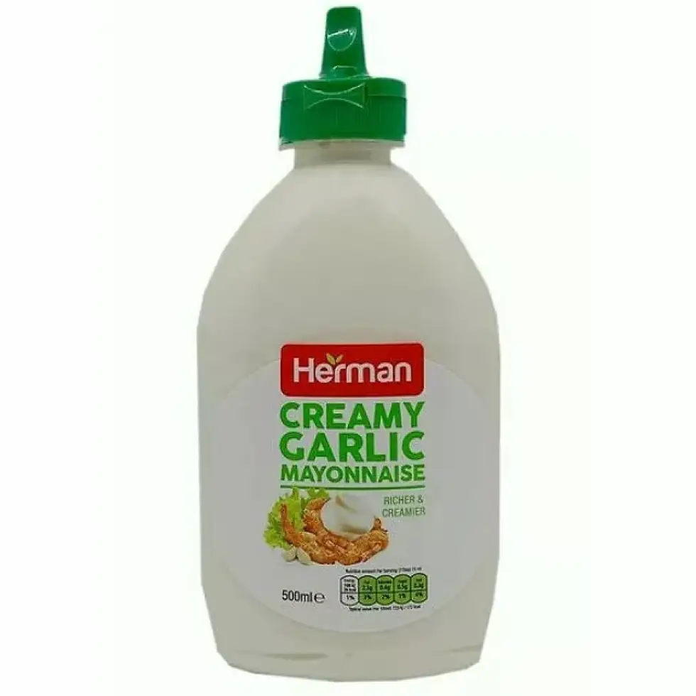 Herman Creamy Garlic Mayonnaise 500g - teddybearbd.com