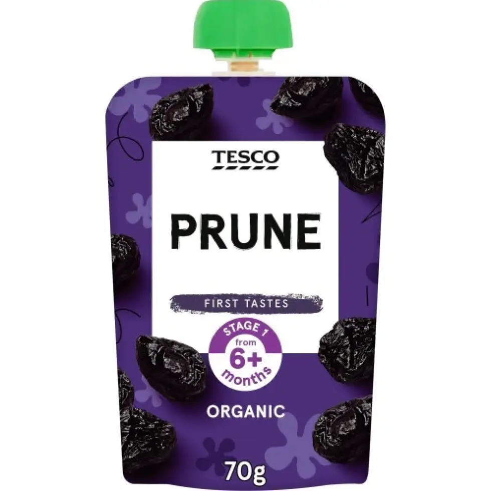 Tesco Prune Babyfood Pouch 70g - teddybearbd