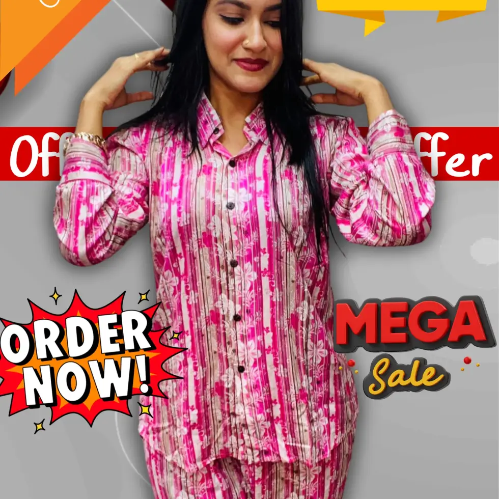 SHART STYLE KASMARI COTTON CO-ORD STITCH 2PIC SATE - teddybearbd.com